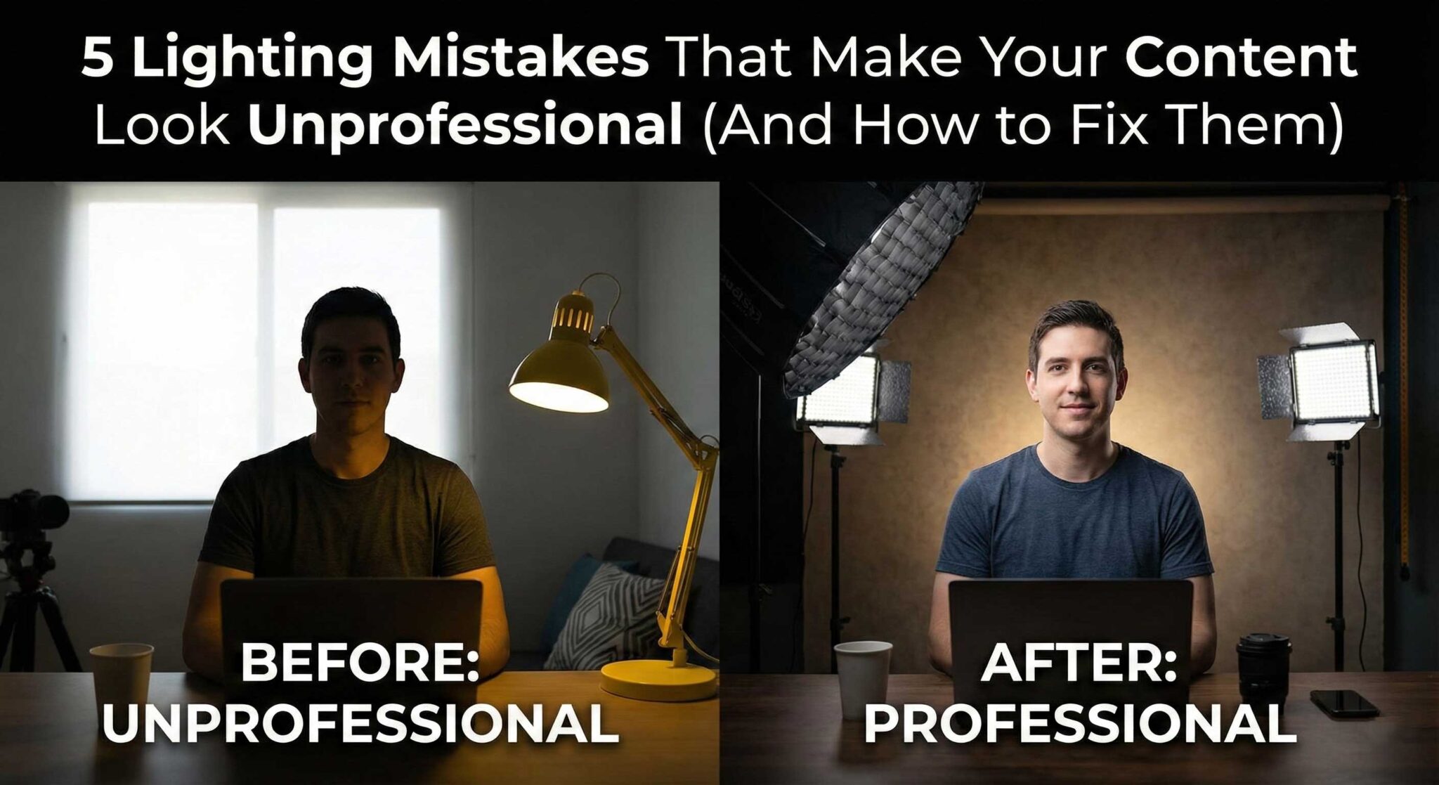 5 Lighting Mistakes That Make Your Content Look Unprofessional (And How ...